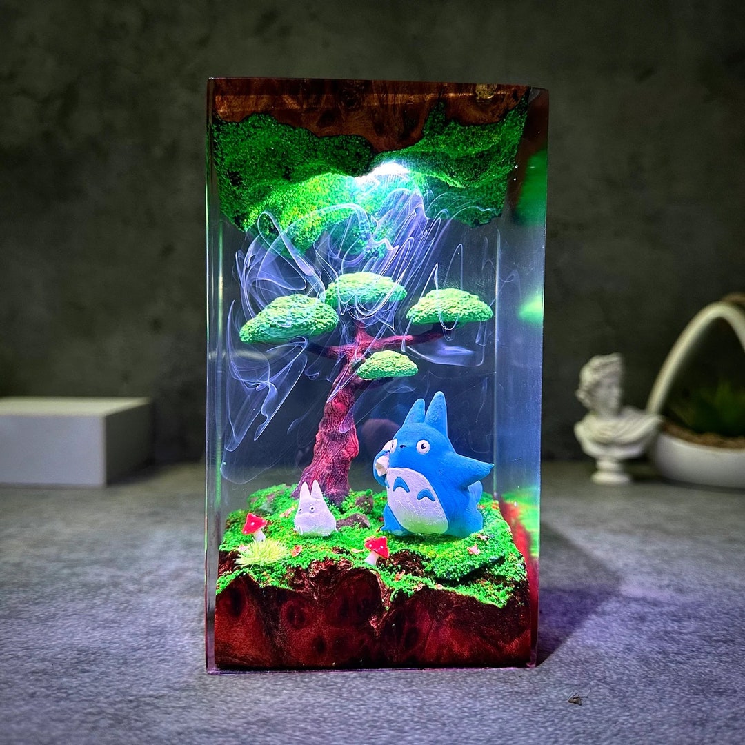 My Neighbor Totoro Resin Wood Lamp,custom ANIME , Art ,personalized ...