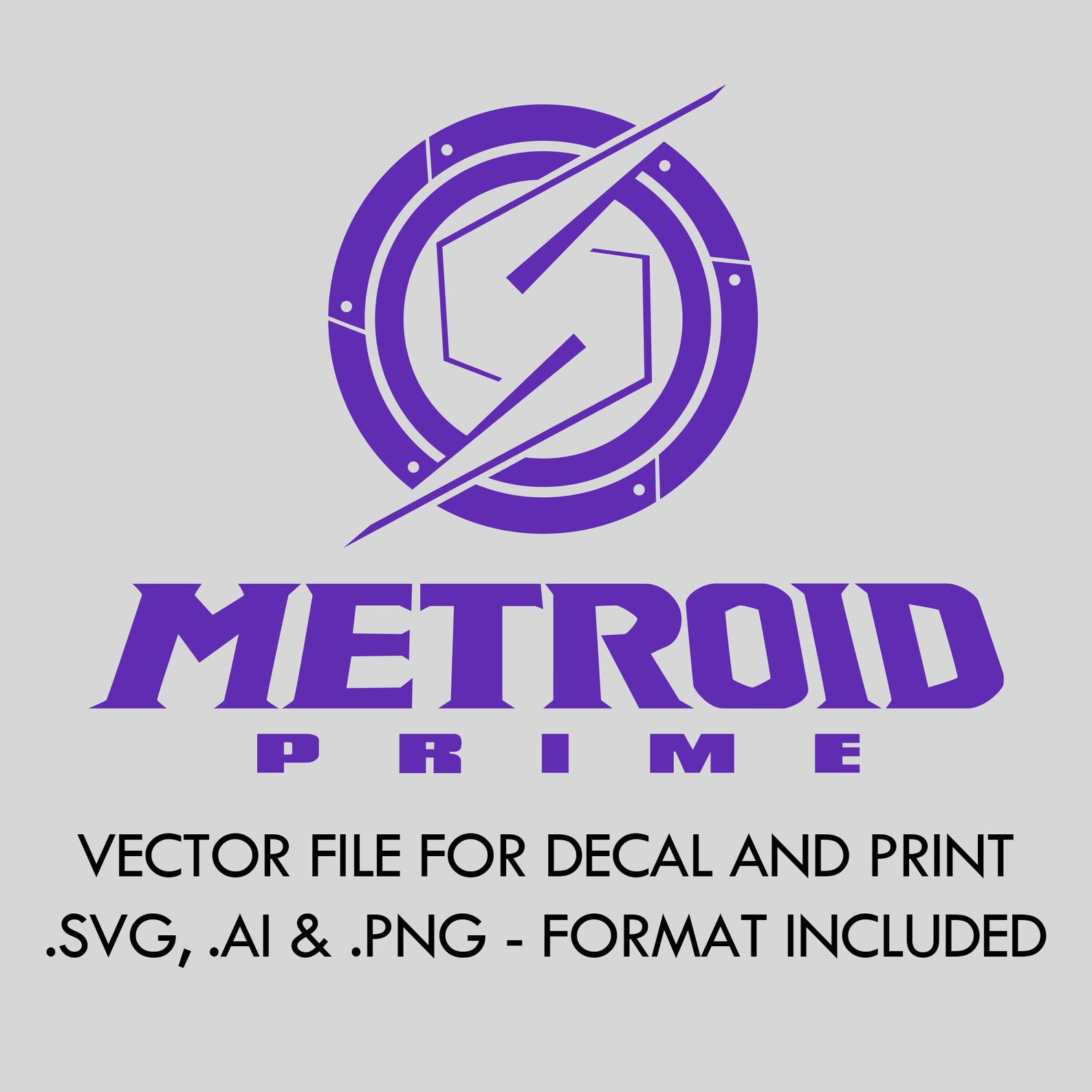 Metroid Prime - Mighty Samus Emblem - SVG/AI Vector Cut File - Etsy