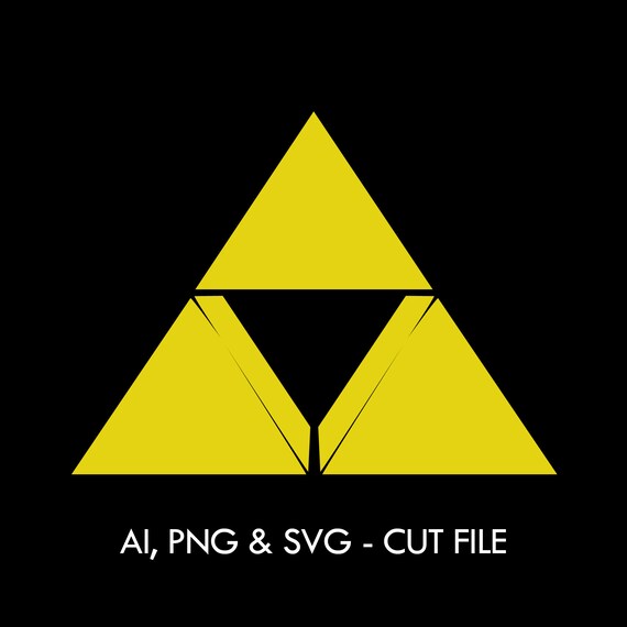 3D Triforce Vector File for Decals Vinyl Art and T-shirt | Etsy