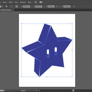 Super Mario Star - SVG Vector Cut File for Decals, Vinyl Art and T ...