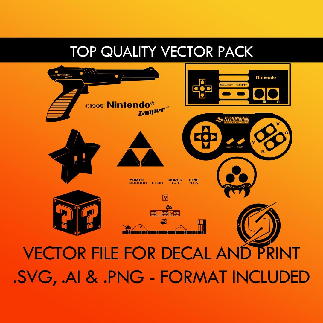 Premium SVG/AI Cut File, Fanart / Clipart Vector Pack. (manually Drawn ...