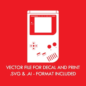 Gameboy Artwork | SVG/AI Vector Cut File | Retro Nostalgiavideo Game ...