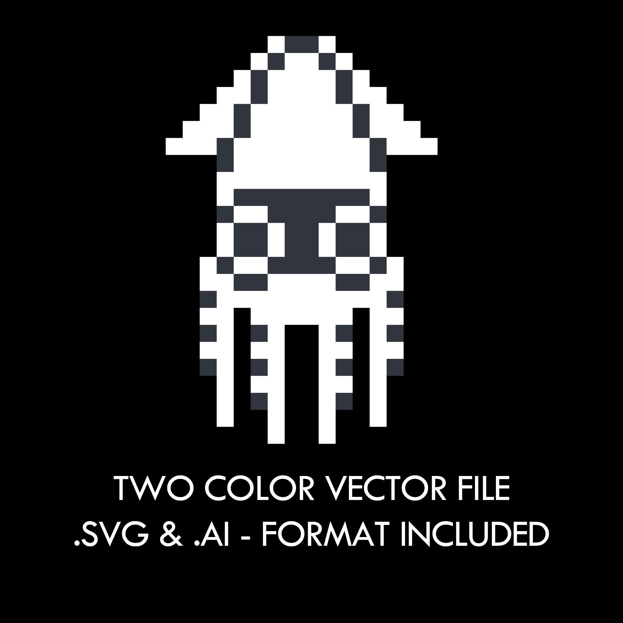 Blooper From Super Mario Bros (NES) - SVG/AI Vector Cut File for Vinyl ...