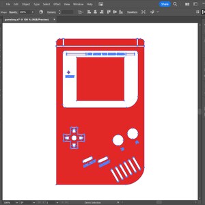 Gameboy Artwork | SVG/AI Vector Cut File | Retro Nostalgiavideo Game ...