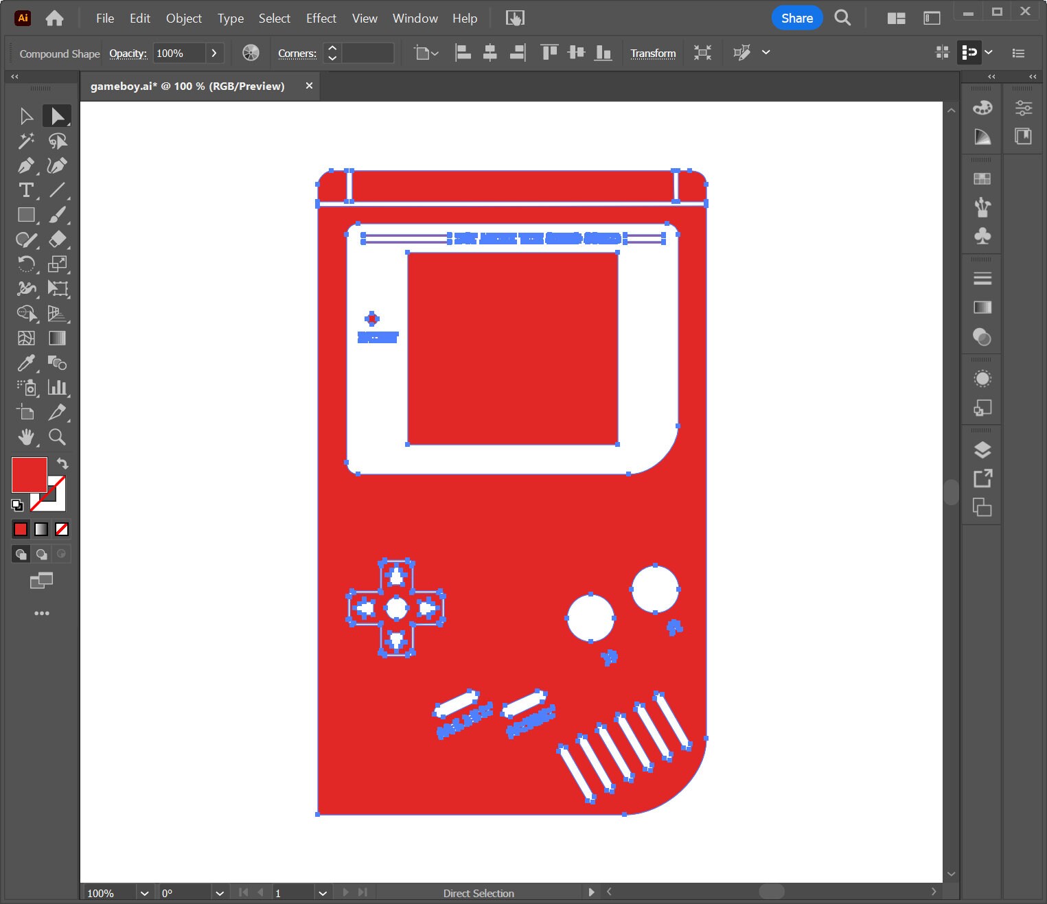 Gameboy Artwork | SVG/AI Vector Cut File | Retro Nostalgiavideo Game ...
