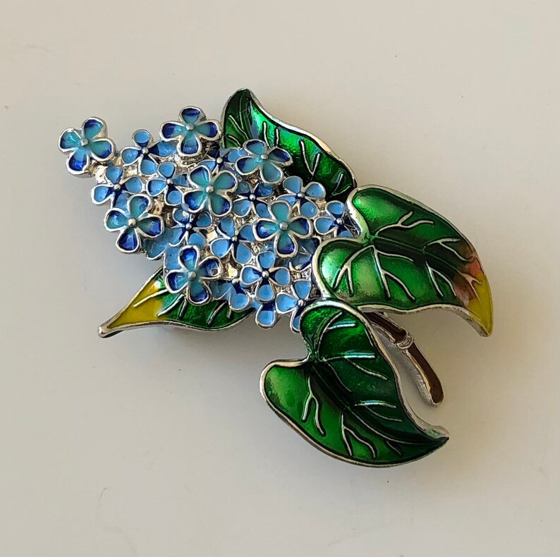 Unique Vintage Style Plant Flower Brooch - Etsy