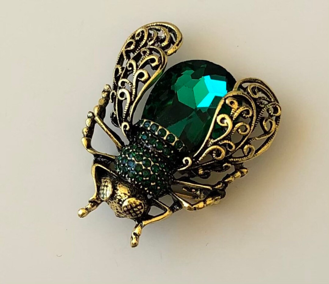 Unique Large Bee Brooch - Etsy