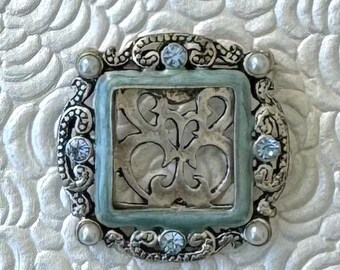 Vintage Picture Frame Brooch 90s Pin - Etsy