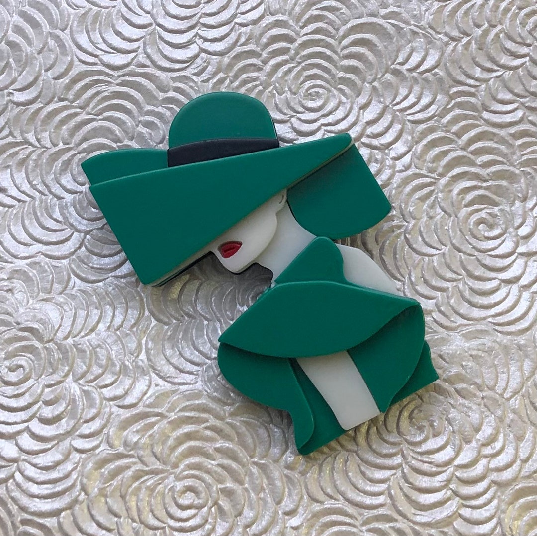 Unique Lady Face Large Brooch - Etsy