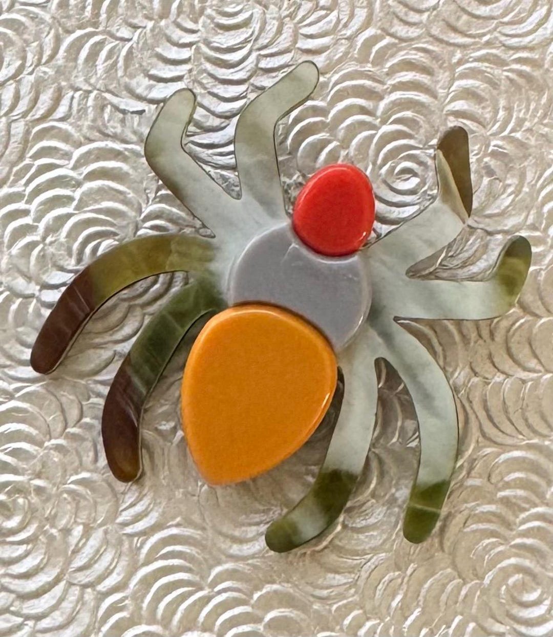 Spider Acrylic Vintage Style Brooch Pin - Etsy