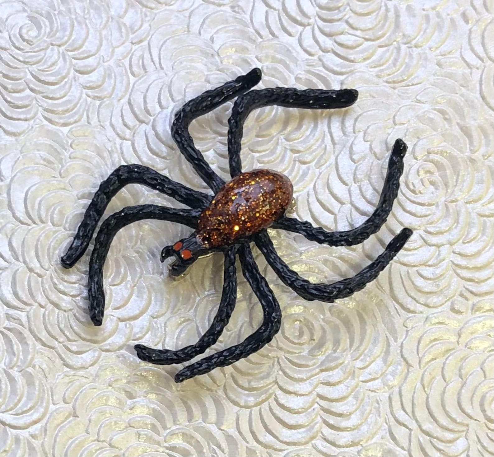 Unique Vintage Large Spider Brooch - Etsy