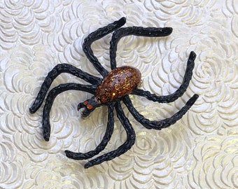 Vintage Large Spider Pin Pave Rhinestone Brooch Jewelry Spiders ...