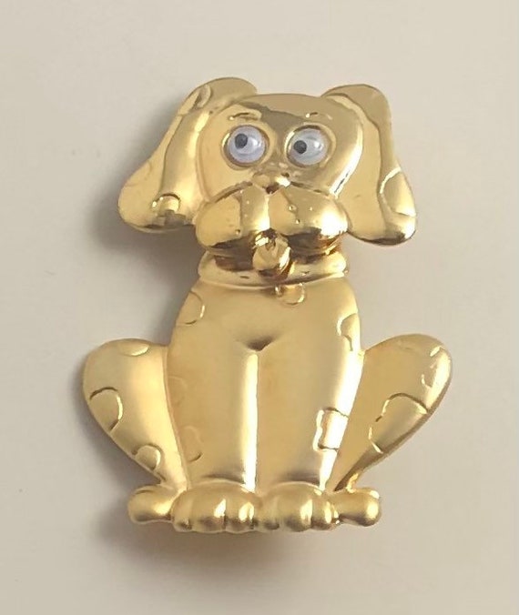 Fiber Arts 5 Adorable Vintage Goldtone Metal Poodle Buttons Sewing etna ...