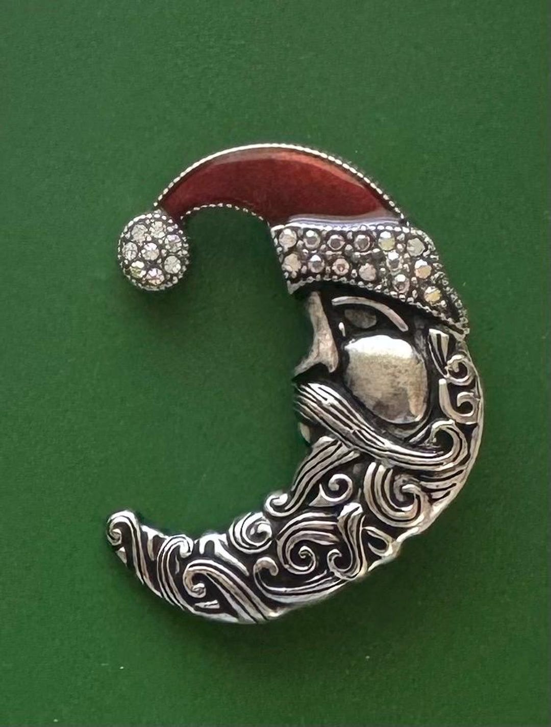 Vintage Santa Claus Brooch - Etsy