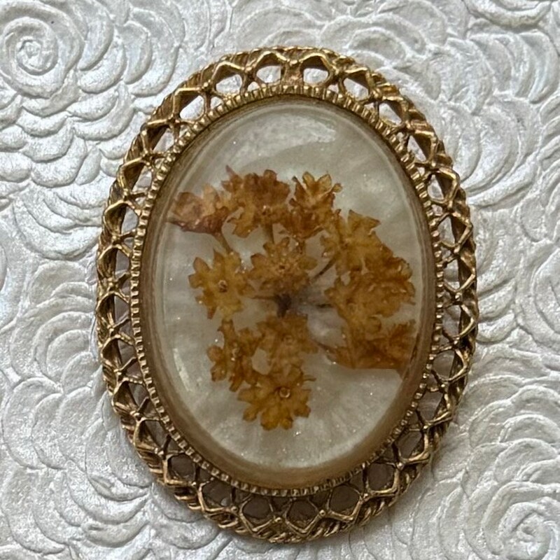 Flower Cameo Brooch - Etsy