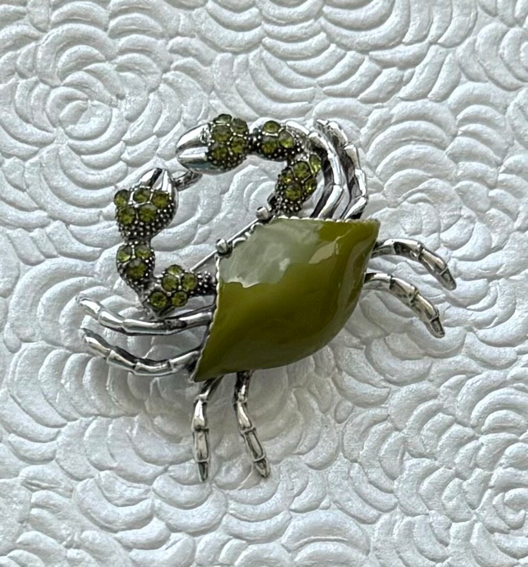 Adorable Vintage Style Crab Brooch - Etsy