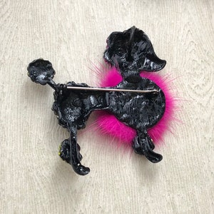 Adorable Large Crystal Poodle Brooch - Etsy
