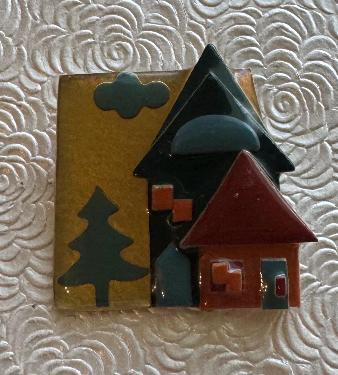 Vintage Signed by Lucinda House /tree Brooch - Etsy
