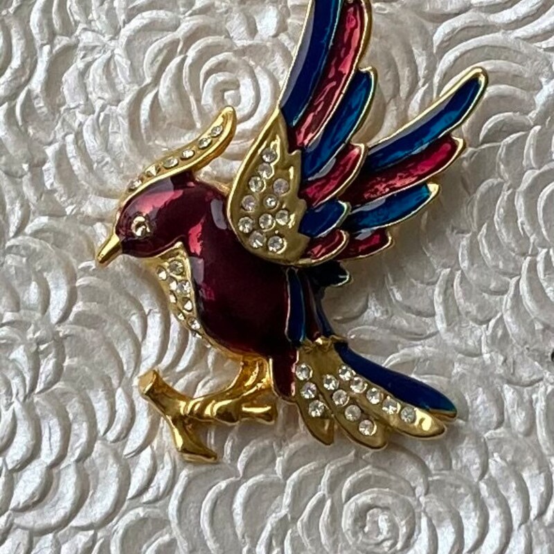 Vintage Bird Brooch - Etsy
