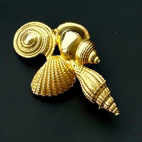 Seashell Brooch - Etsy