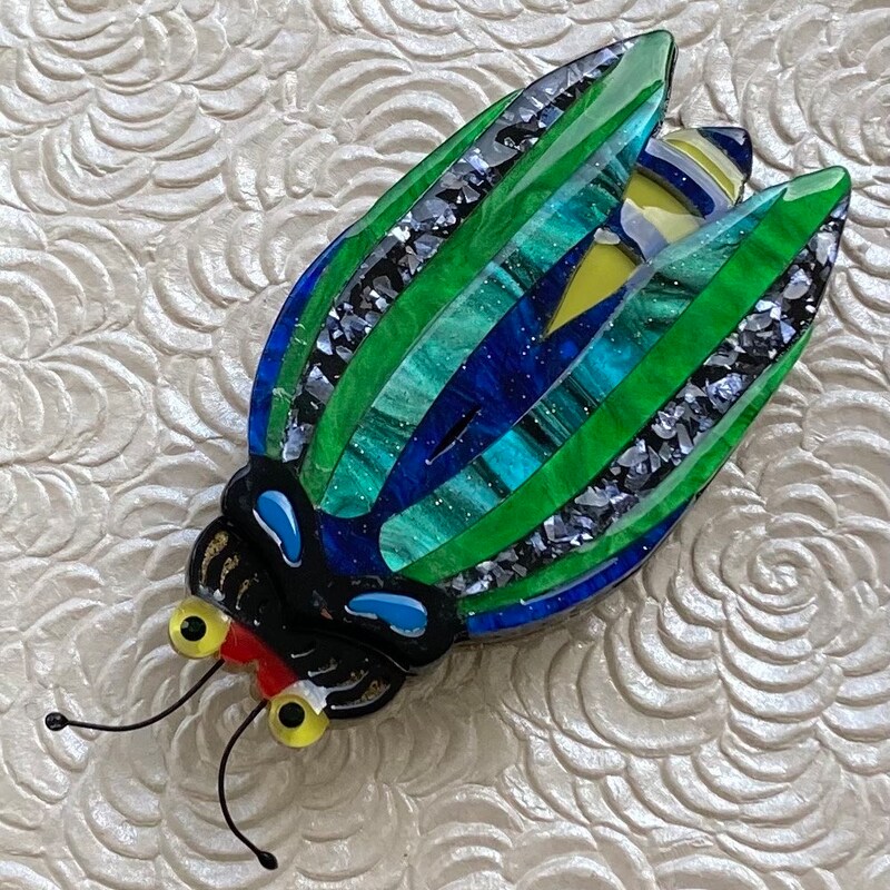Cicada Brooch - Etsy
