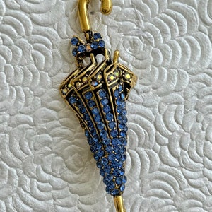 Vintage Style Umbrella Brooch Pin - Etsy