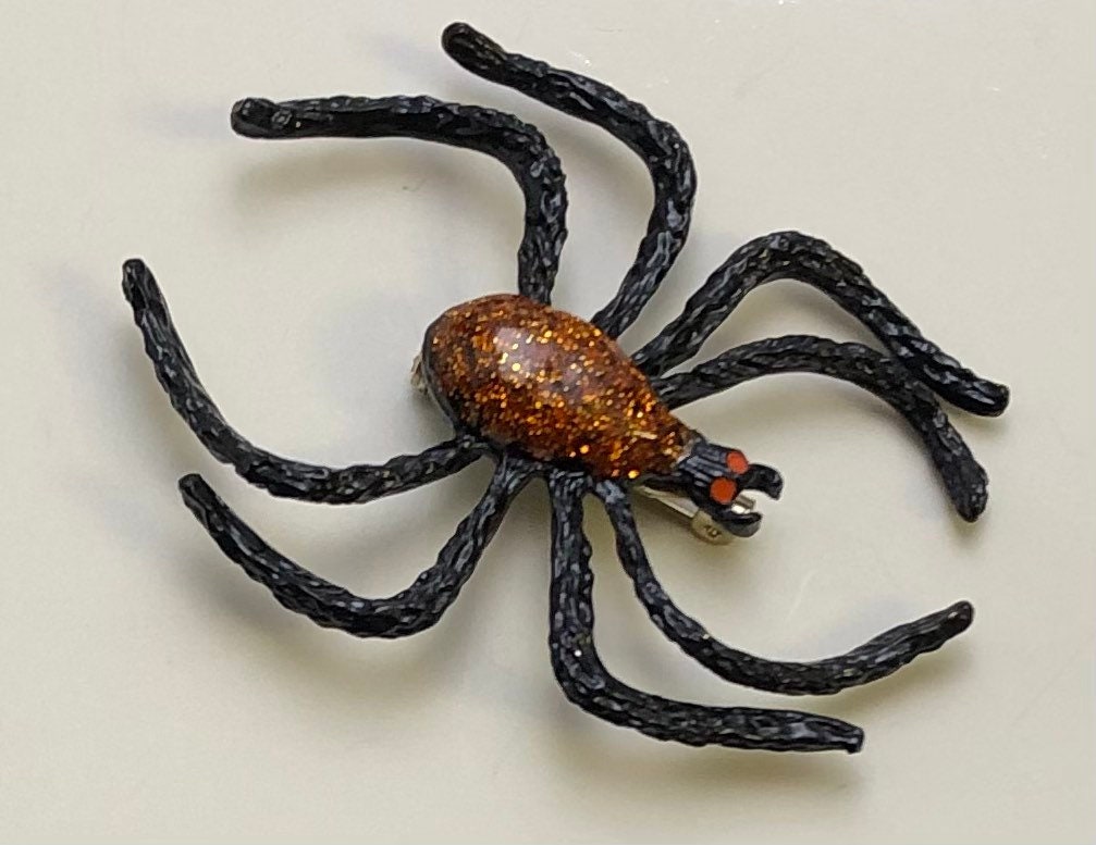 Unique Vintage Large Spider Brooch - Etsy