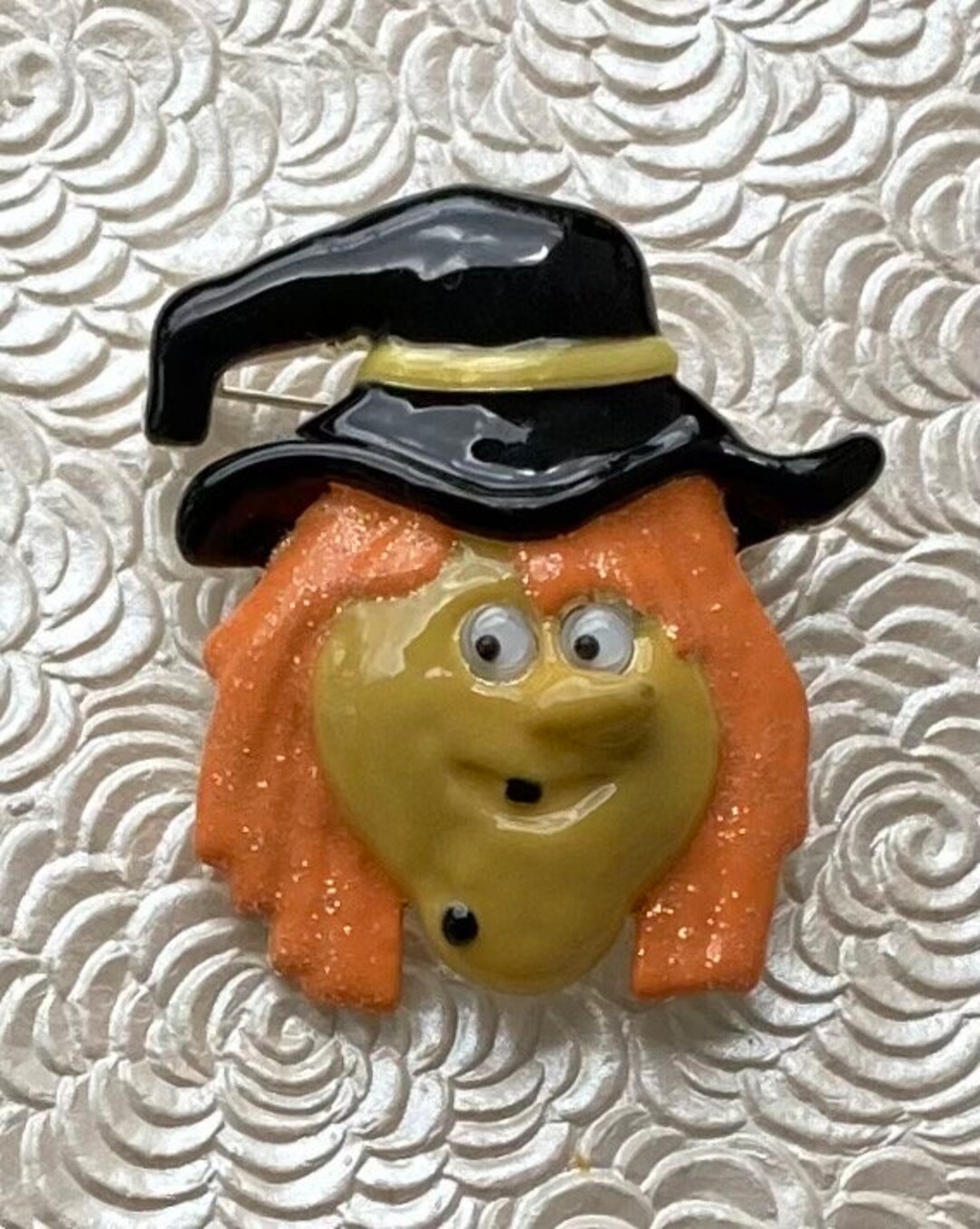 Unique Vintage Signed Danecraf Witch Brooch - Etsy