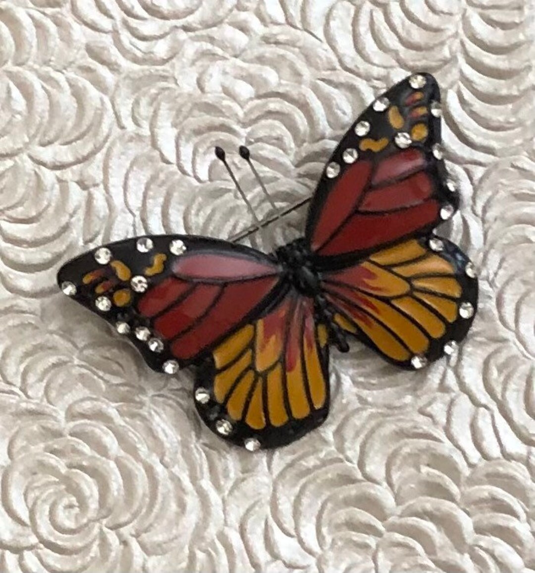 Unique Monarch Butterfly Brooch - Etsy