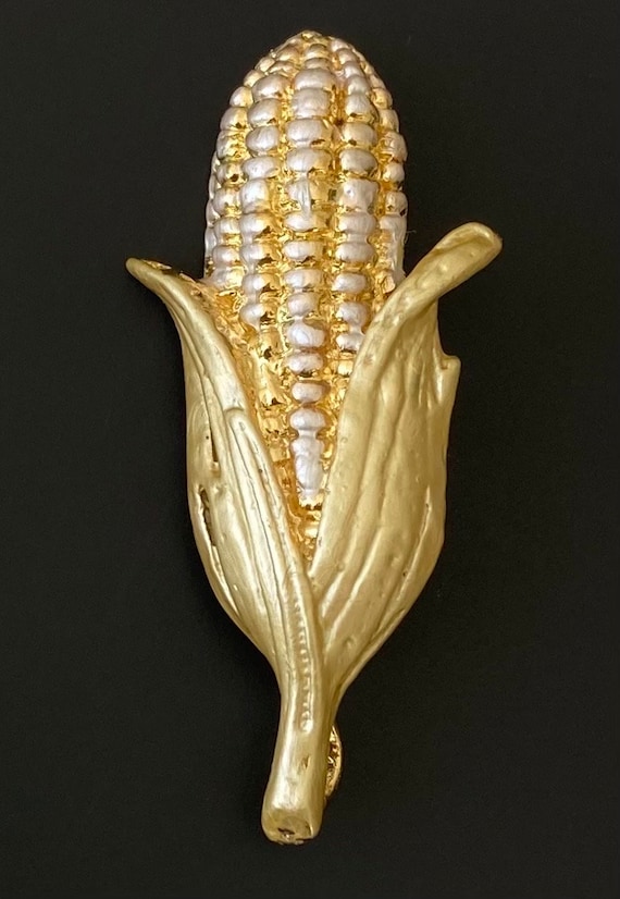 Unique Vintage Corn on the Cub Brooch Etsy