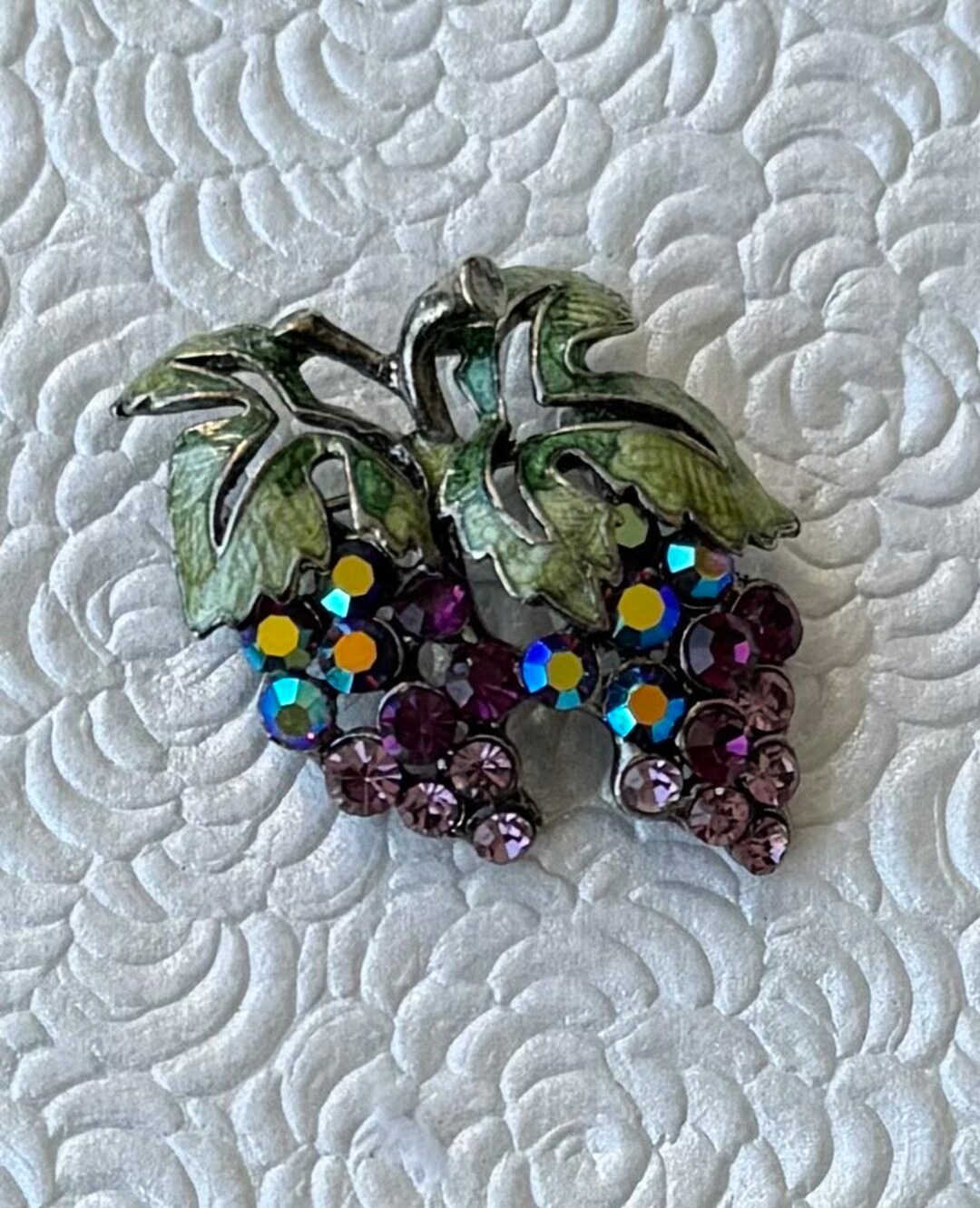 Unique Vintage Grape Cluster Brooch - Etsy