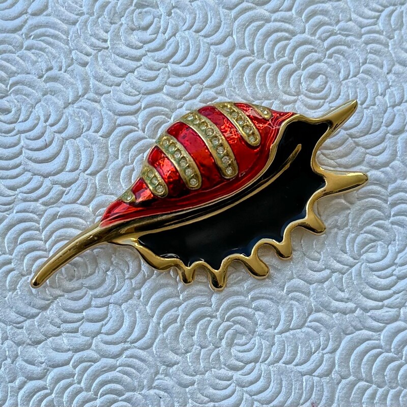 Seashell Brooch - Etsy