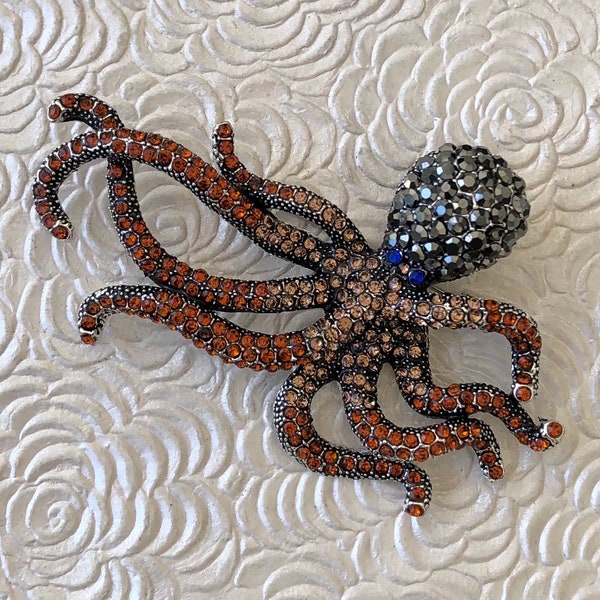 Octopus Brooch - Etsy