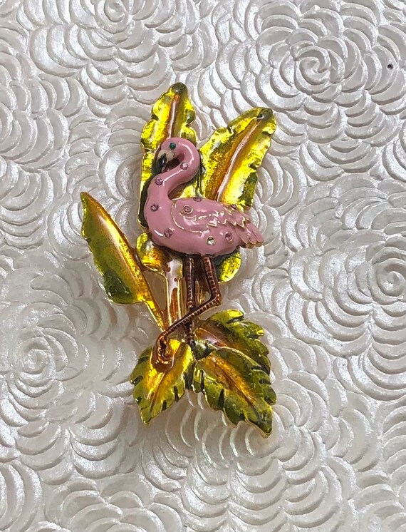 Unique vintage flamingo - Gem