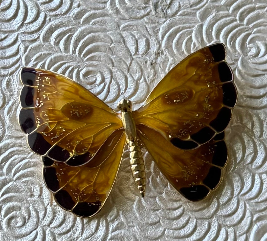 Vintage Butterfly Brooch Pin - Etsy