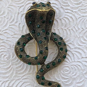 Unique Vintage Style Large Snake Brooch - Etsy