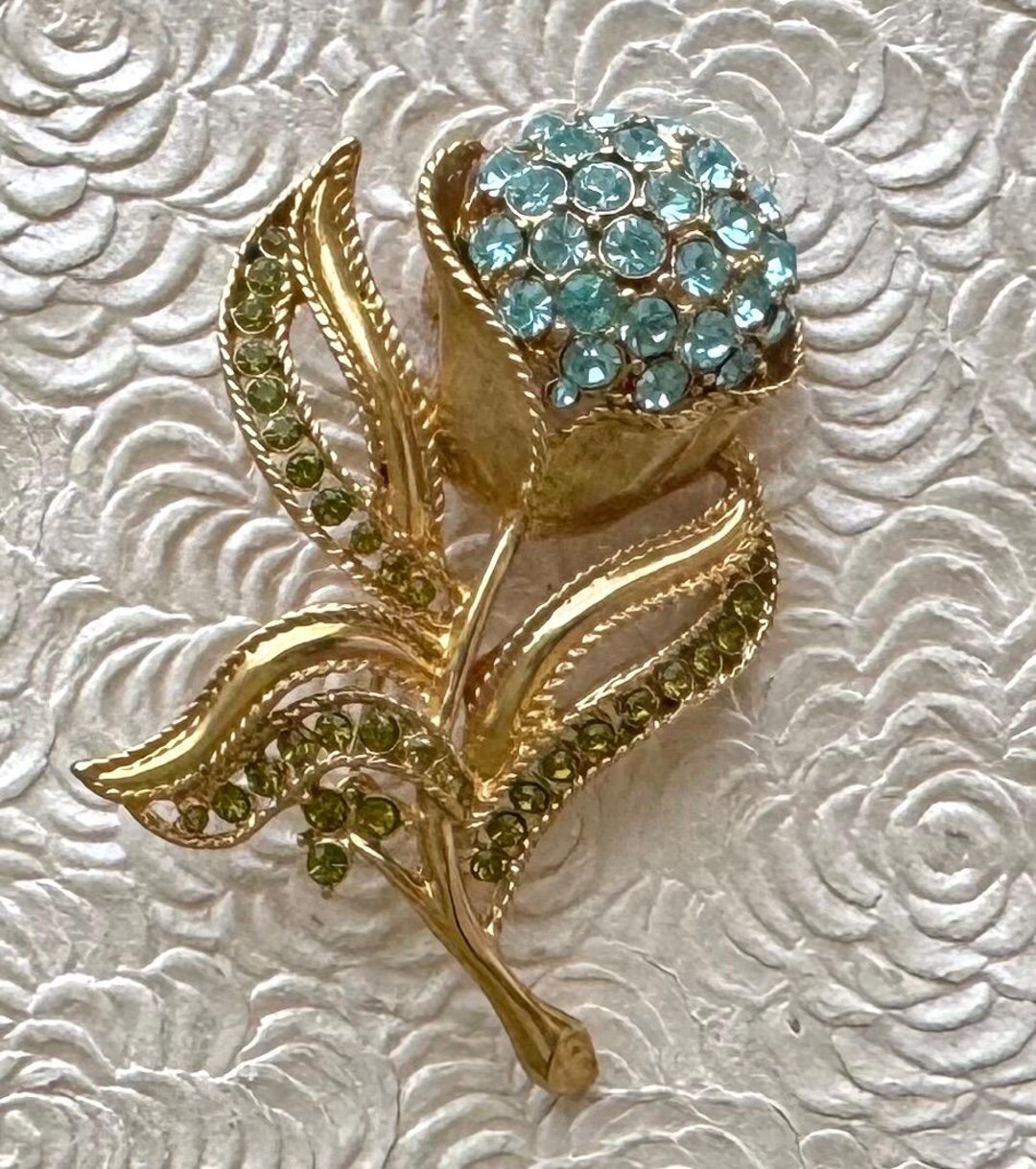 Vintage Signed Monet Flower Brooch Pin - Etsy