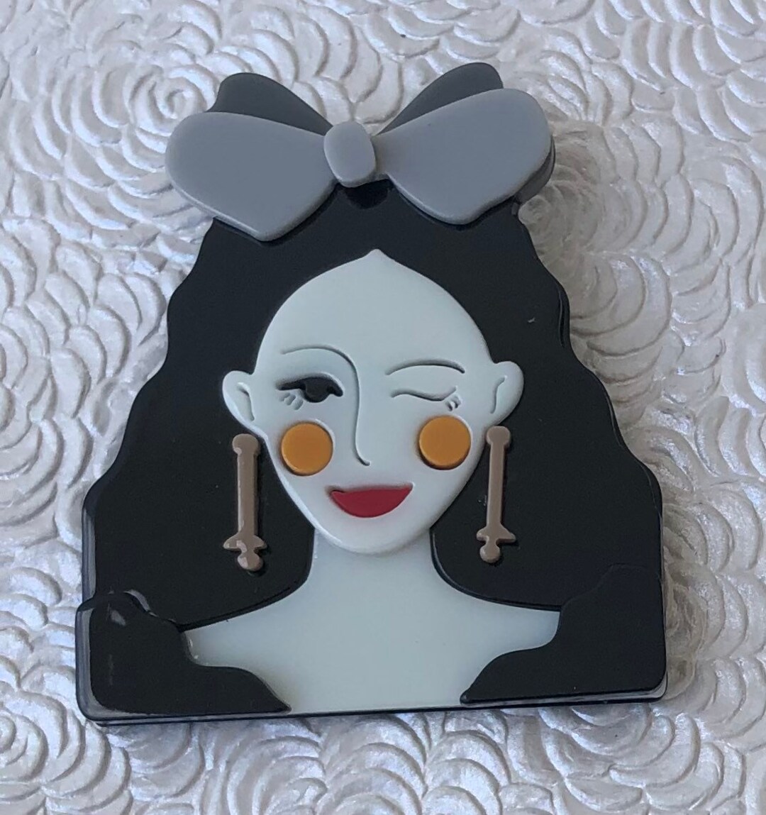 Unique Vintage Style Lady Brooch - Etsy