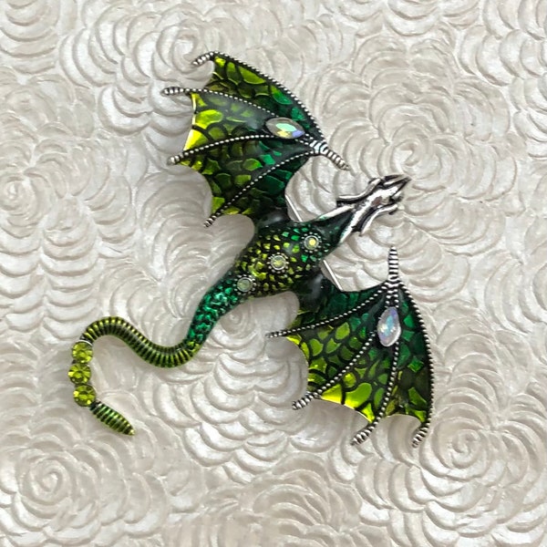 Brooch Dragon - Etsy
