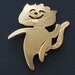 Adorable Vintage Cat Signed Ultra Craft Brooch - Etsy
