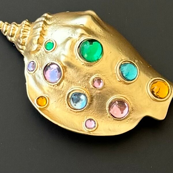 Seashell Brooch - Etsy