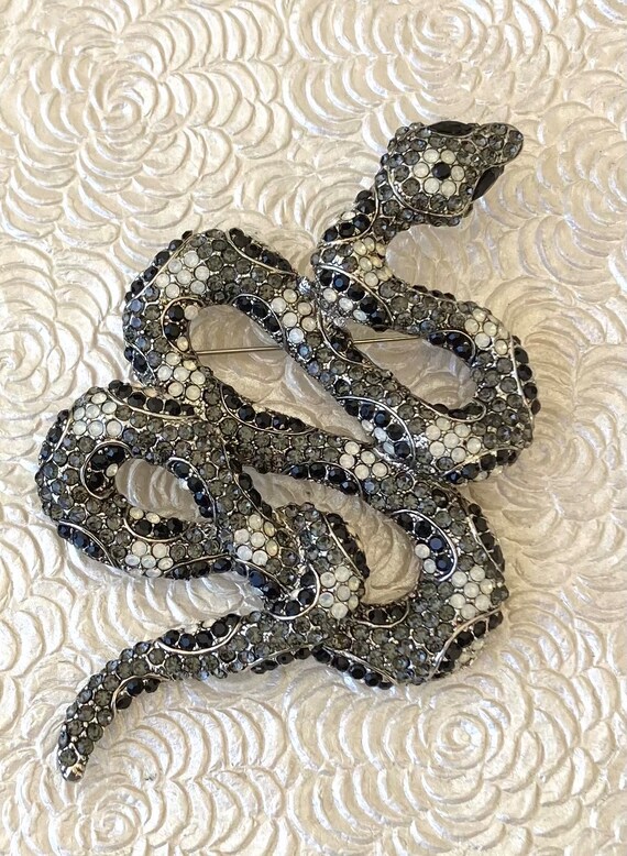 Unique snake brooch - Gem