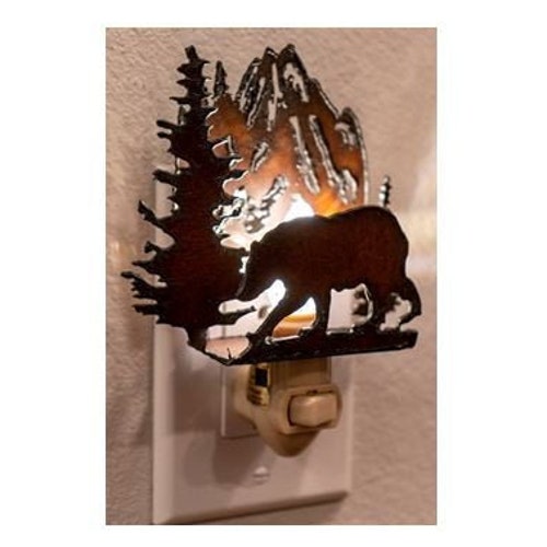 Moose Night Light Made Out of Rusted Steel - Etsy