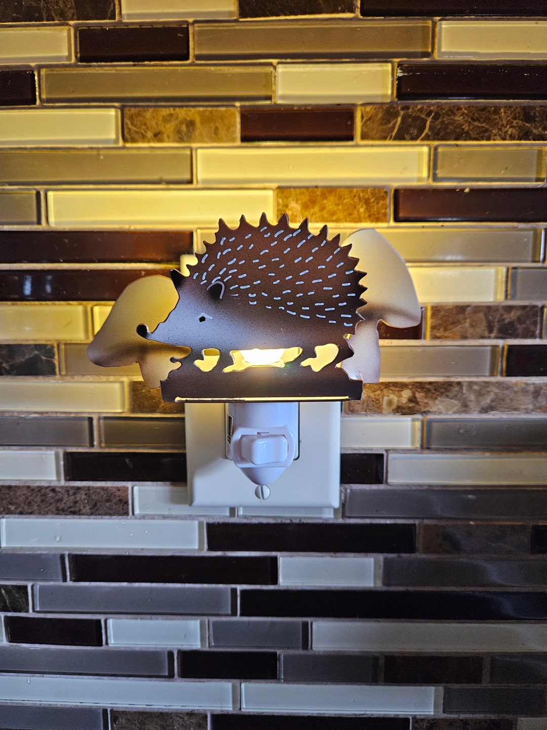 Hedgehog Night Light Made Out of Durable Steel Original Art - Etsy UK