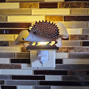 Hedgehog Night Light Made Out of Durable Steel Original Art - Etsy
