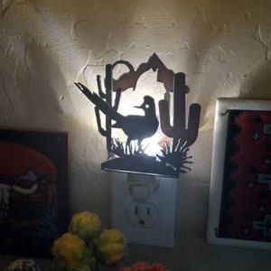 Road Runner Roadrunner Night Light Made Out of Rusted Steel Original ...