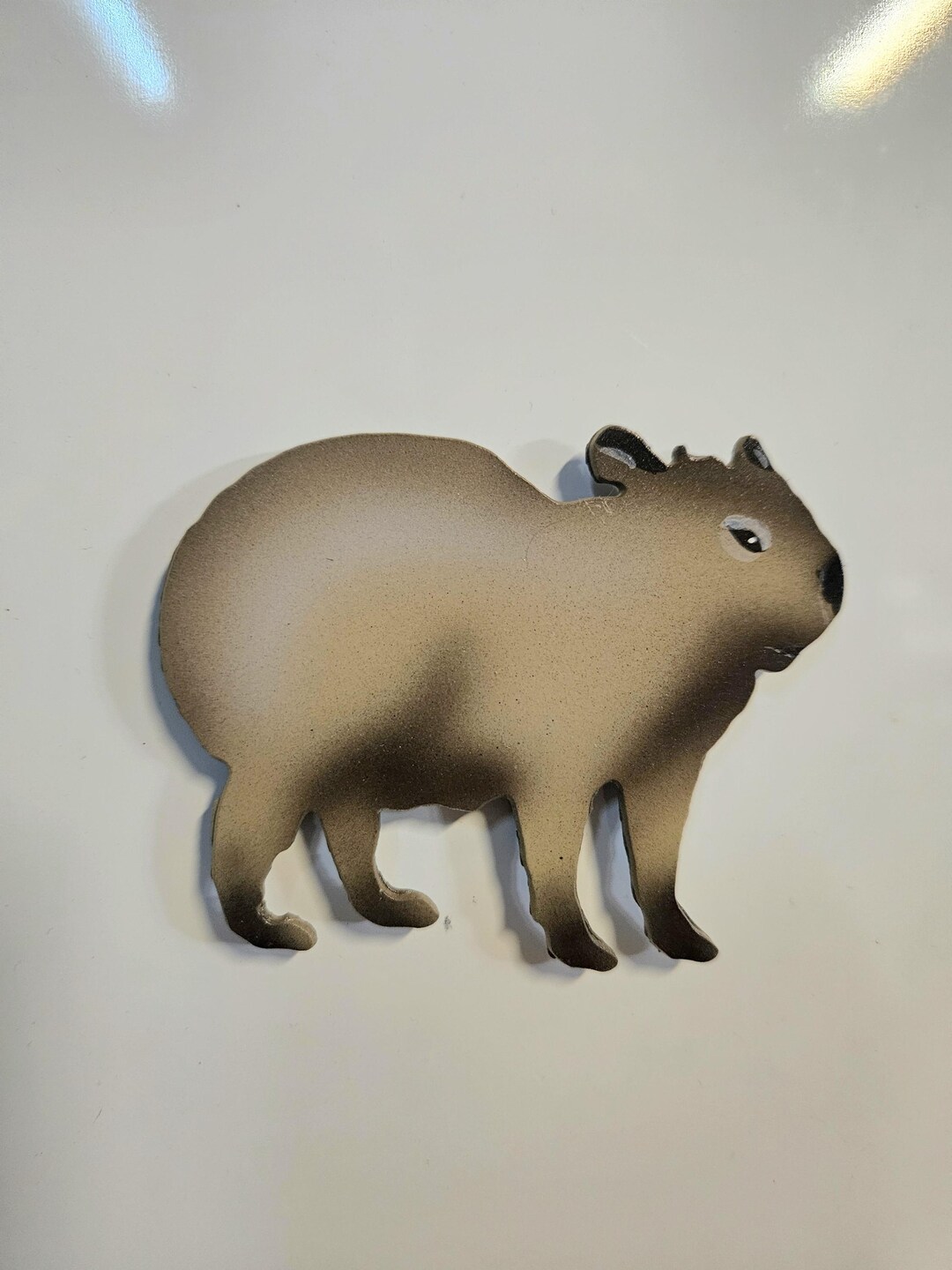 Capybara- Steel Image With a Magnet on the Back, Hand-painted Art - Etsy