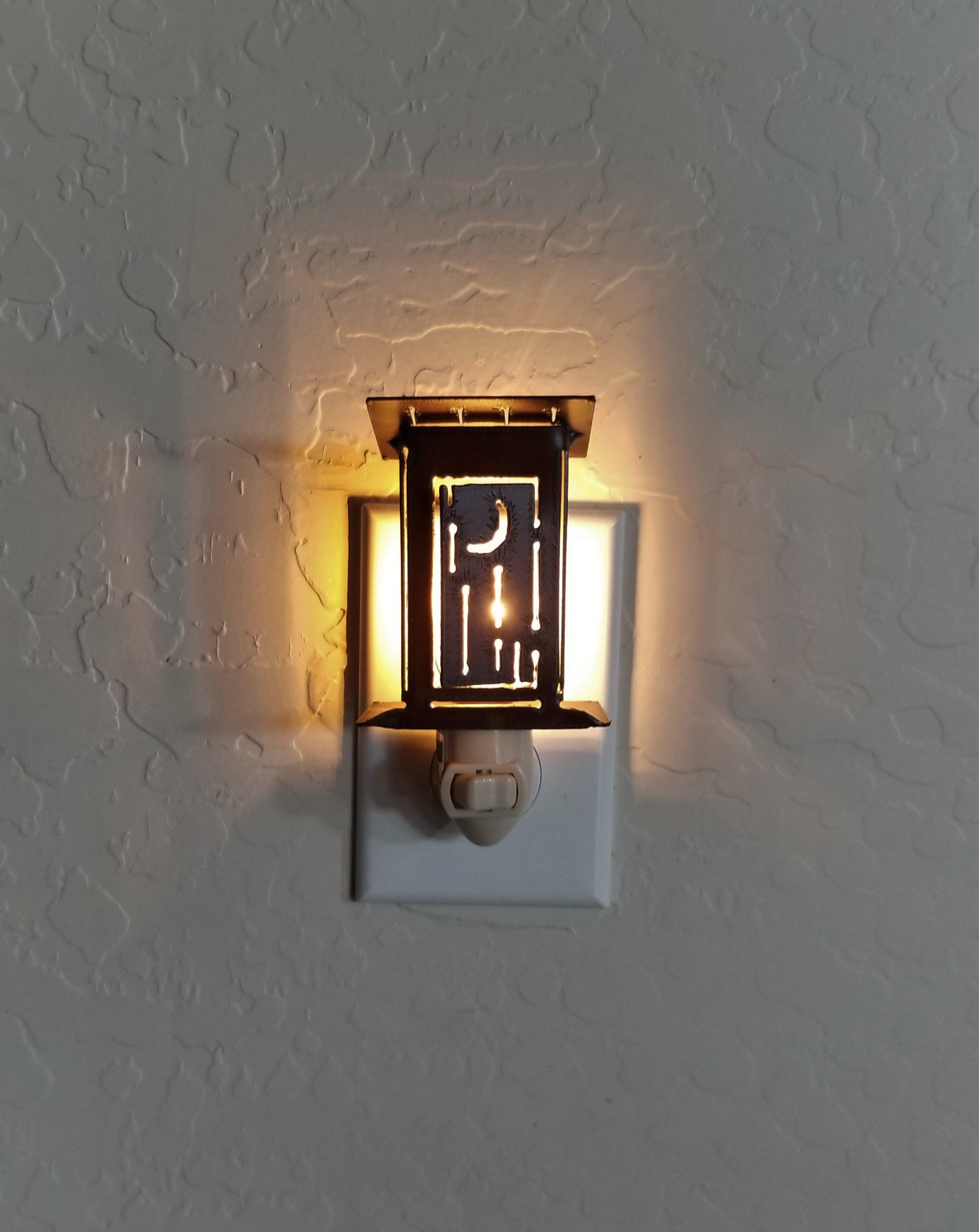 Outhouse Wall Night Light 3D Made Out of Rusted Steel | Etsy