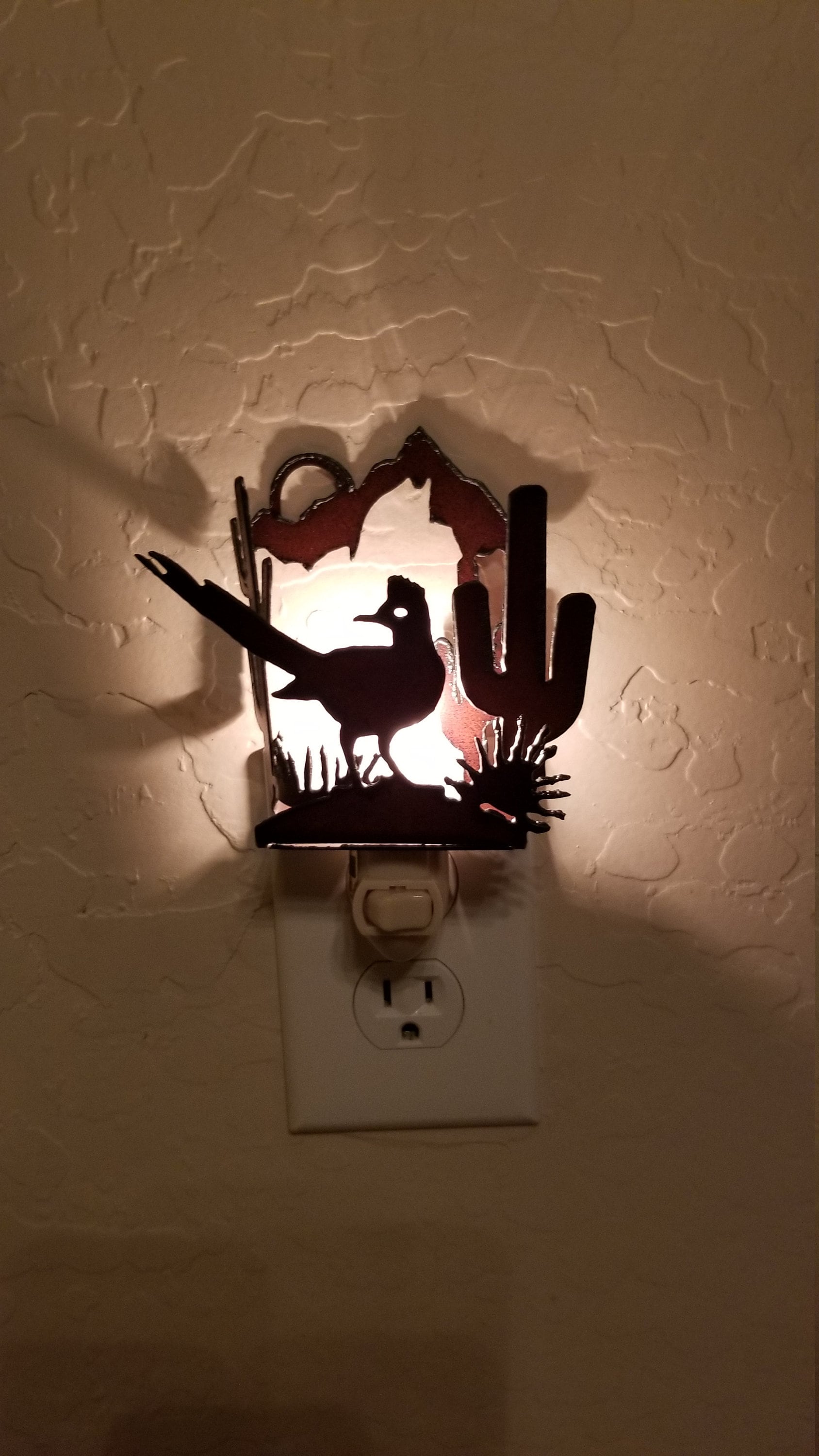 Road Runner Roadrunner Night Light Made Out of Rusted Steel Original ...