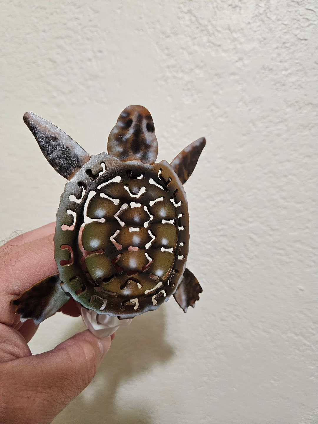 Sea Turtle Art as a Night Light- Original Air Brushed Art Made Out of ...